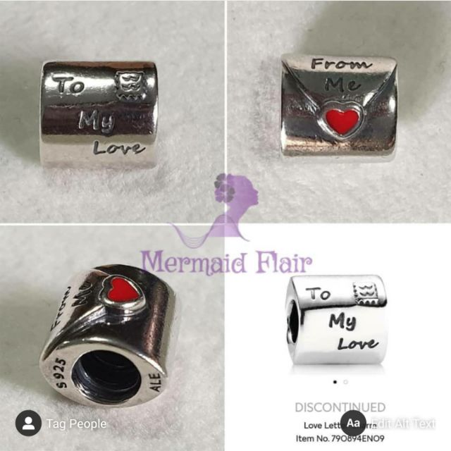 Pandora Love Letter Charm | Shopee Philippines