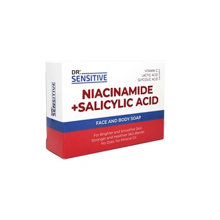 DR. SENSITIVE Niacinamide & Salicylic Acid Face and Body Soap 120g ...