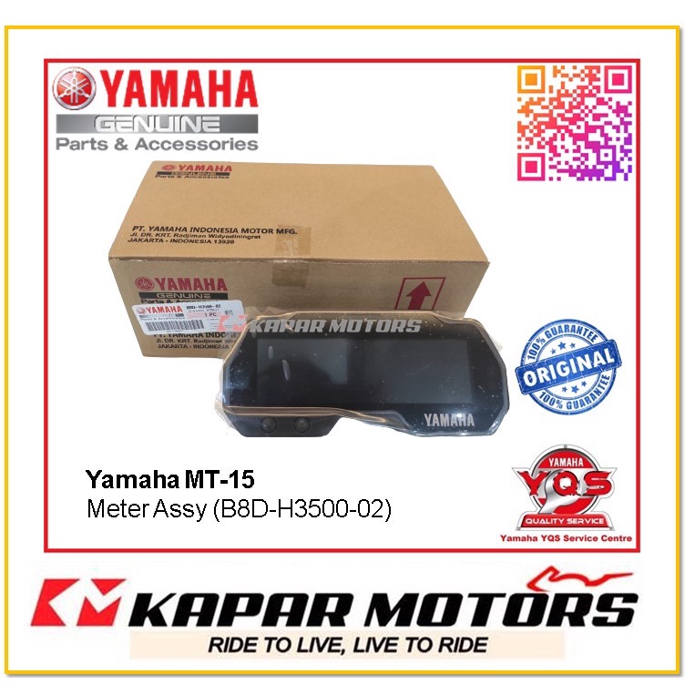 [100% Original HLY] YAMAHA MT-15 Meter ASSY / Speedometer **B8D-H3500 ...