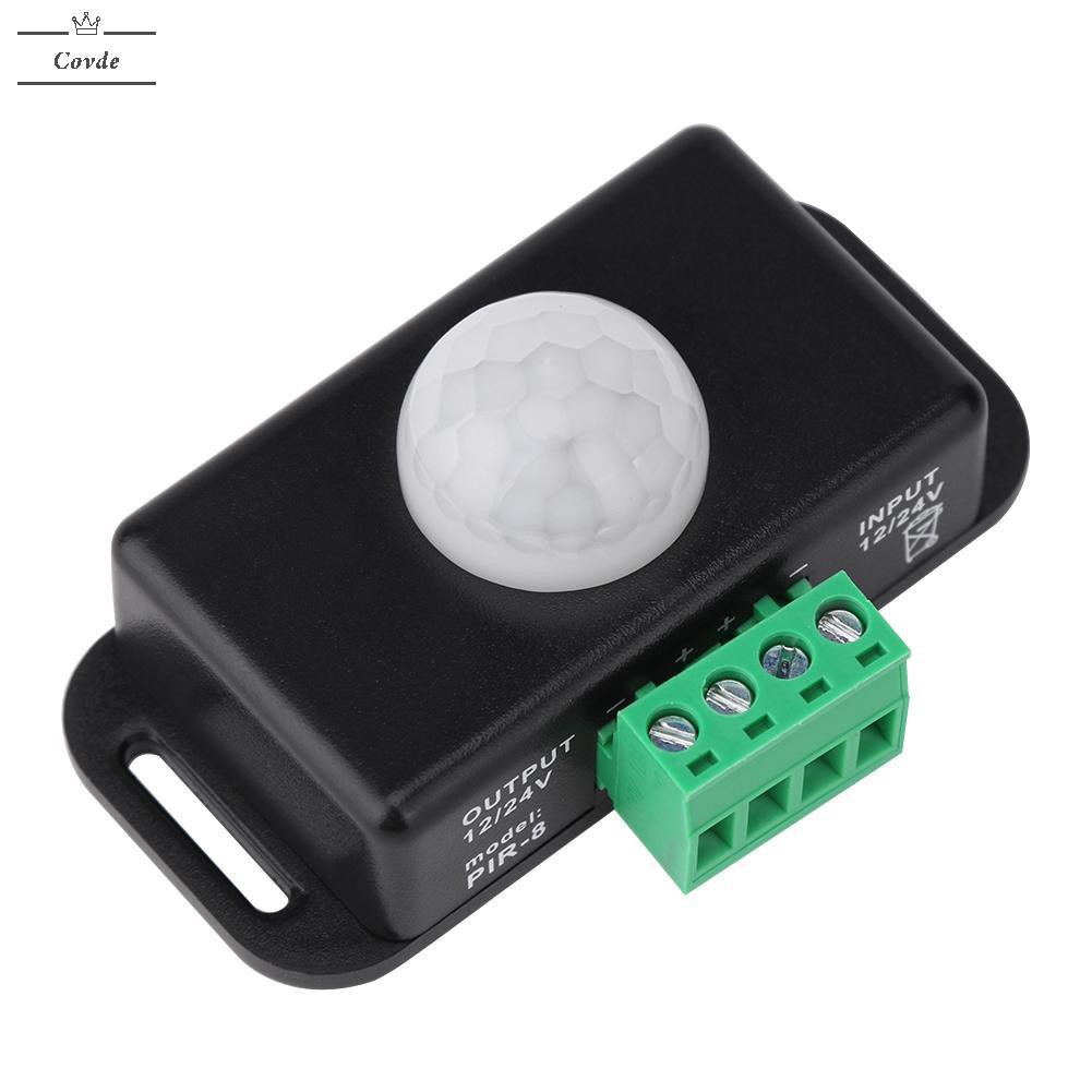 Covdes dc 12v/24v automatic body infrared pir led light strip motion sensor switch | BeeCost