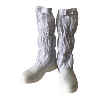 ESD Clean Room anti-static safety shoe with steel toe long booties ...