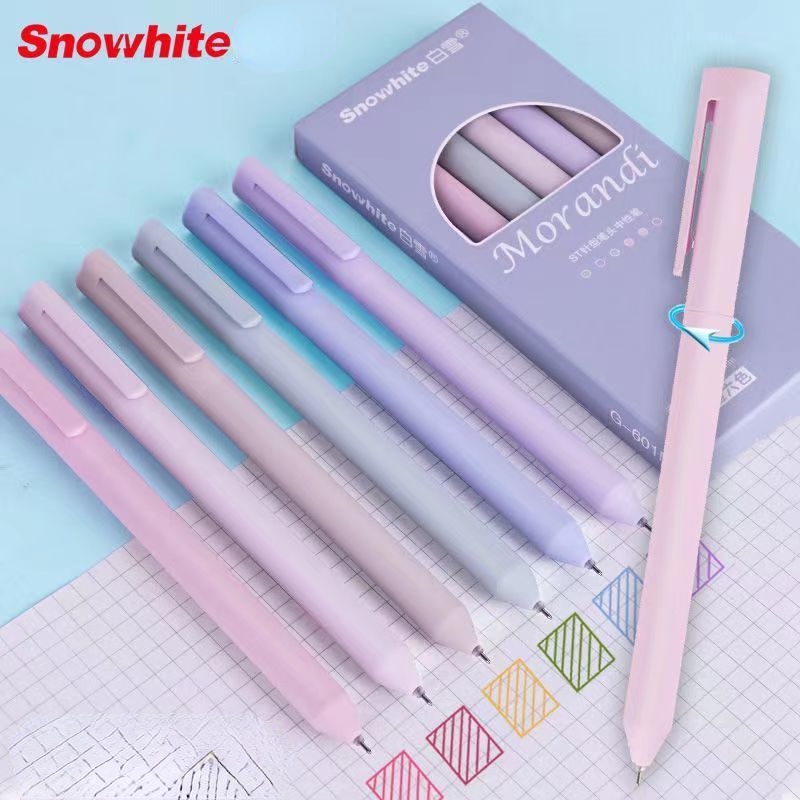 Snowhite G601 Rotary Gel Pen Rotary Pen 0.5mm Bullet Signature Pen High ...