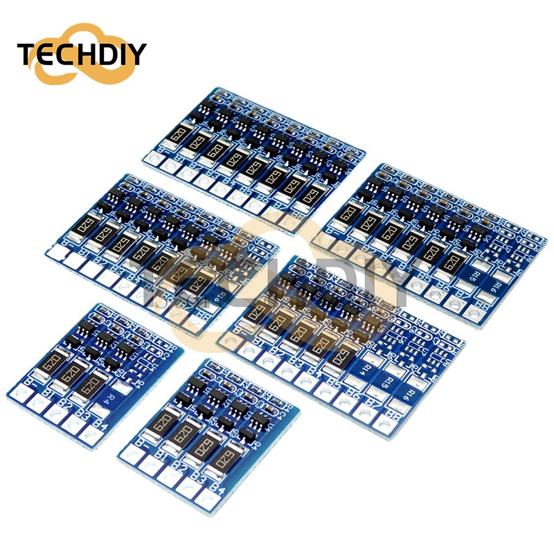 3S 4S 5S 6S 7S 8S 21V 4.2v li-ion balancer board 18650 li-ion balncing ...