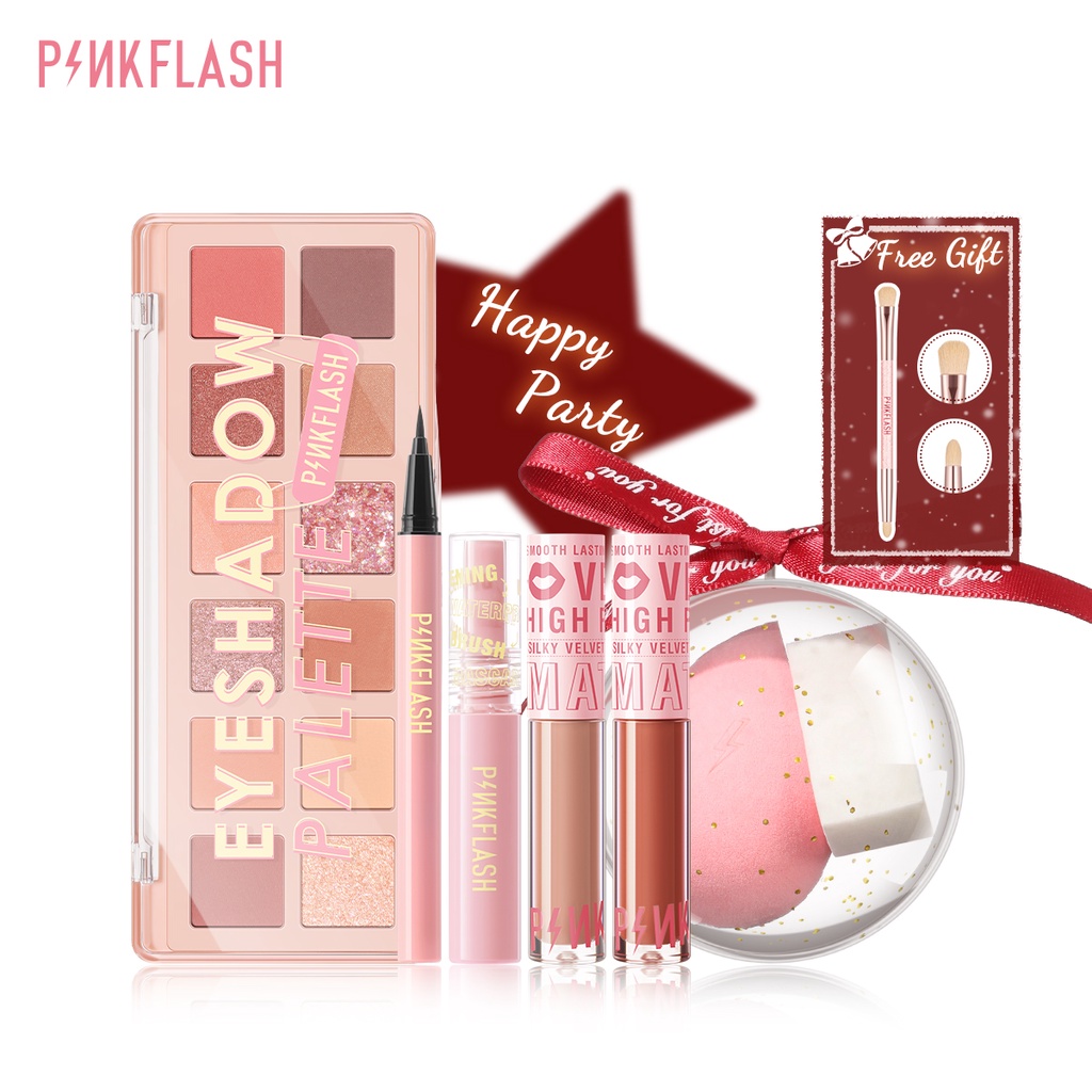 PINKFLASH 6PCS Hottest Makeup Set Pink Lipstick Eyeshadow Palette ...