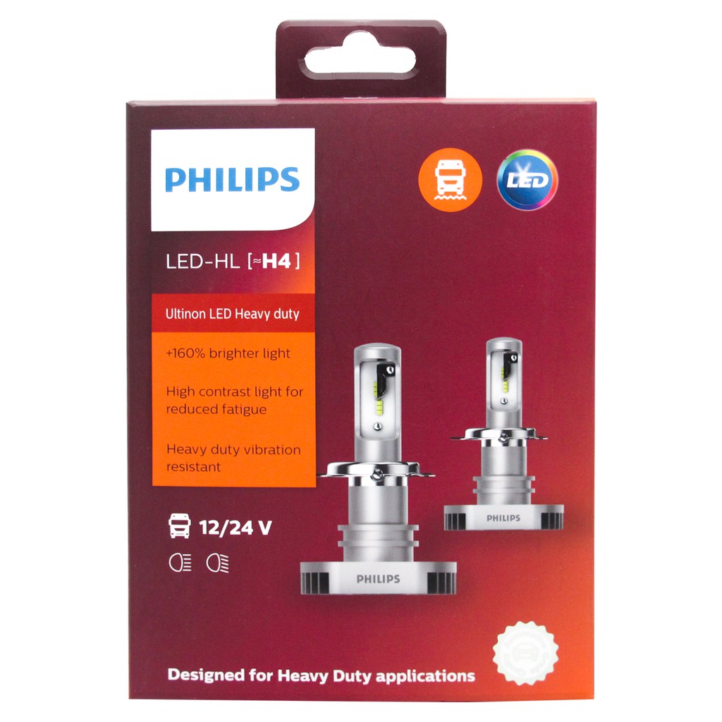 Philips H4 Ultinon LED HL 6000K 27342ULX2 | Shopee Philippines