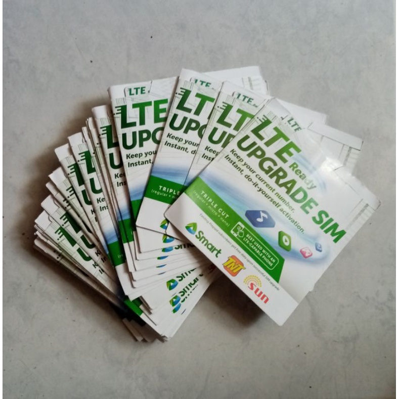 5G Lte upgrade sim for smart tnt sun tricut sim | Shopee Philippines