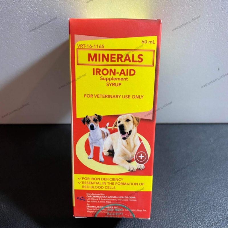IRON-AID : Iron Supplement Syrup for Dogs (60ml) | Shopee Philippines