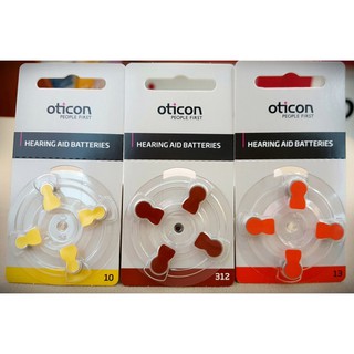 [Oticon] Hearing Aid Replacement UK Original Batteries 40ea [1box ...