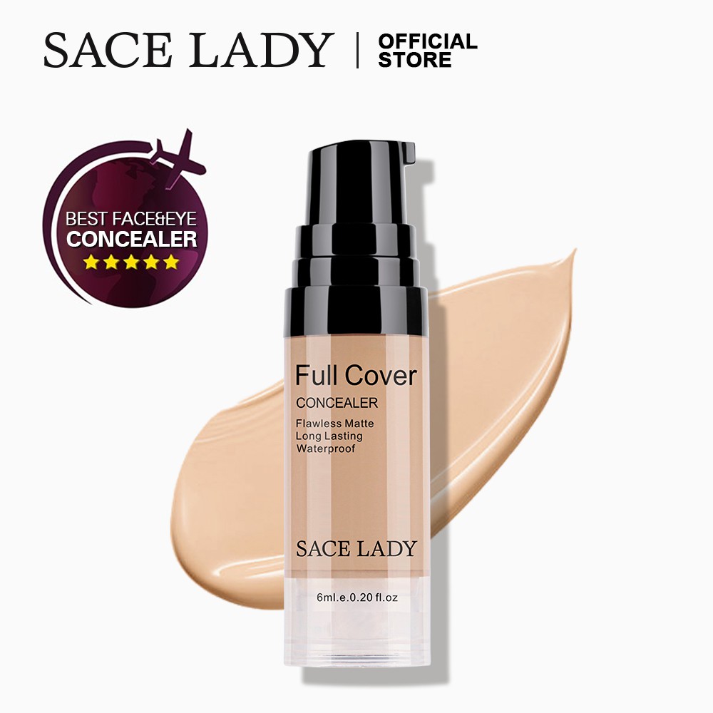 SACE LADY Full Cover Liquid Concealer Waterproof Matte Face Corrector ...