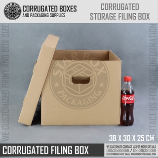 Starbox Corrugated Filing Box Storage Container Office Filing Box File ...