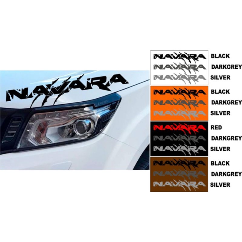 1pc Nissan Navara Headlight Sticker Monster Claw Design | Shopee ...