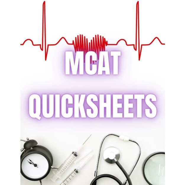 MCAT Quicksheets (NMAT Reviewer) | Shopee Philippines