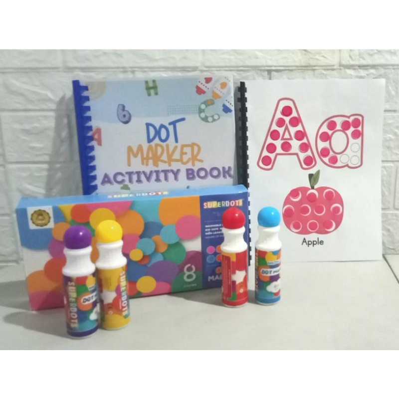 SUPERDOTS for Kids 8 Colors Big Dot Marker Kids Coloring Activity with ...