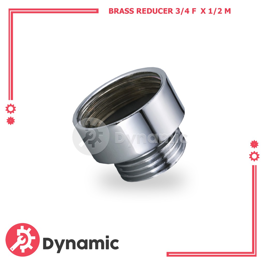 Brass Fittings Reducer Connector 3/4 NPT Female x 1/2 NPT Male Reducing ...