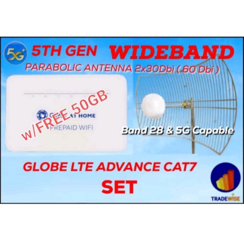 GLOBE AT HOME PREPAID WIFI LTE-ADVANCED CAT7 & ANTENNA 18dbi, 36dbi ...