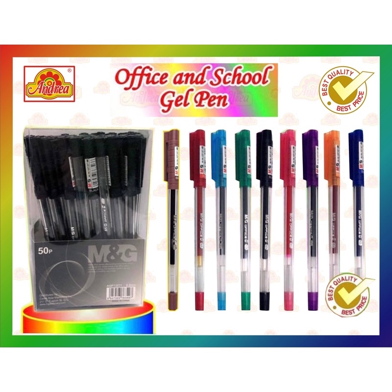 M G Office Gel Pen Andrea Shopee Philippines