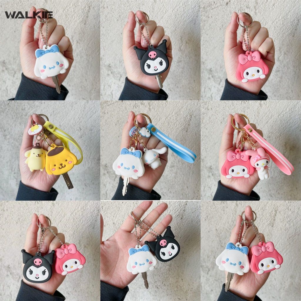 WALKIE kawaii Sanrios Cinnamonroll Kuromi My Melody Cartoon key case ...