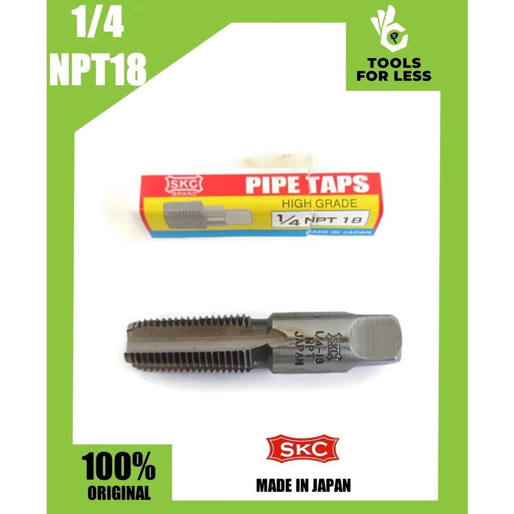 SKC Pipe Tap 1/4" NPT18 Made in Japan | Shopee Philippines