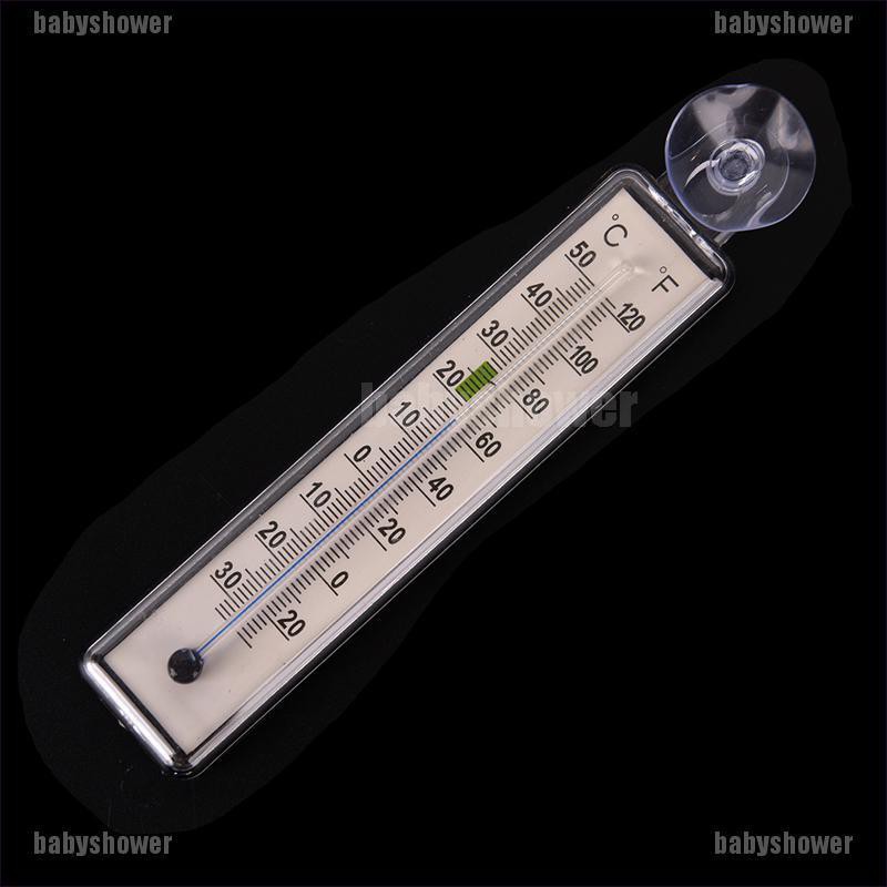 Aquarium fish tank thermometer glass meter water temperature gauge ...