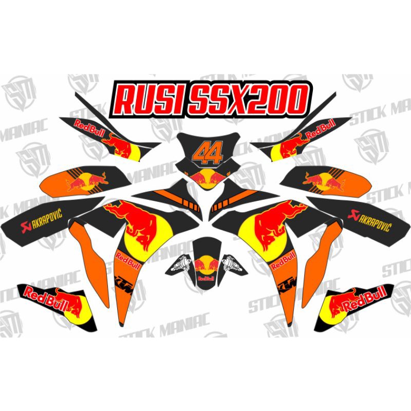Rusi Ssx200 decals sticker | Shopee Philippines