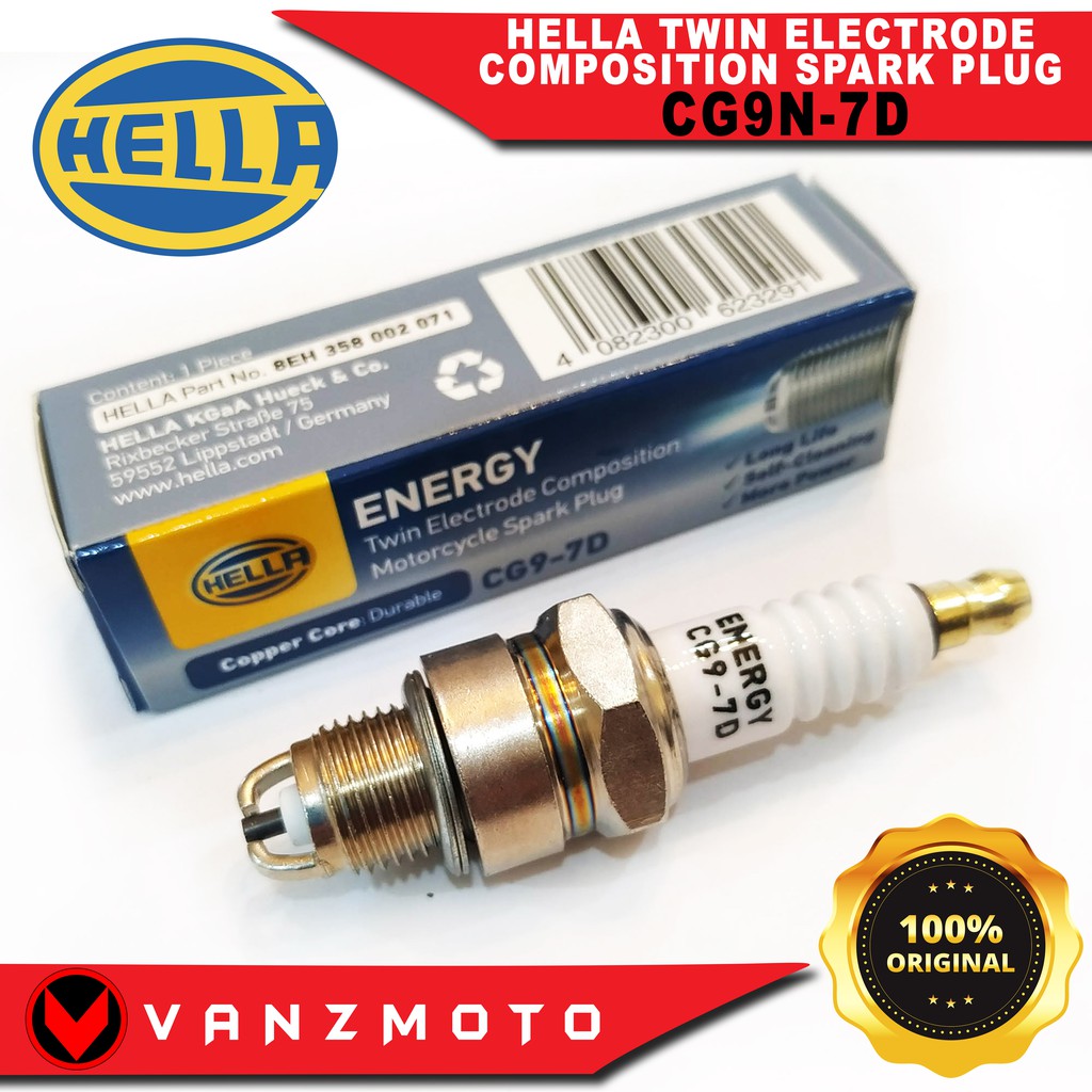 Hella Twin Electrode Composition Spark Plug CG9-7D | Shopee Philippines