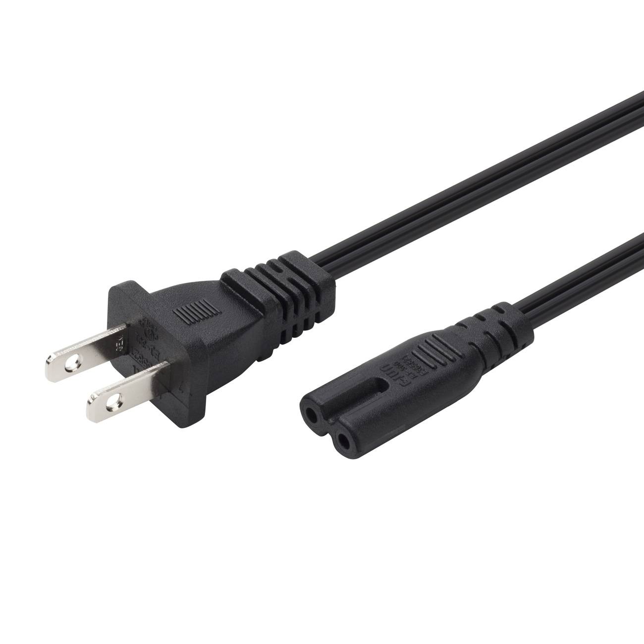 COD US 2 Prong 2 Pin Power Supply Ac Adapter Cable Cord 1.5M | Shopee ...