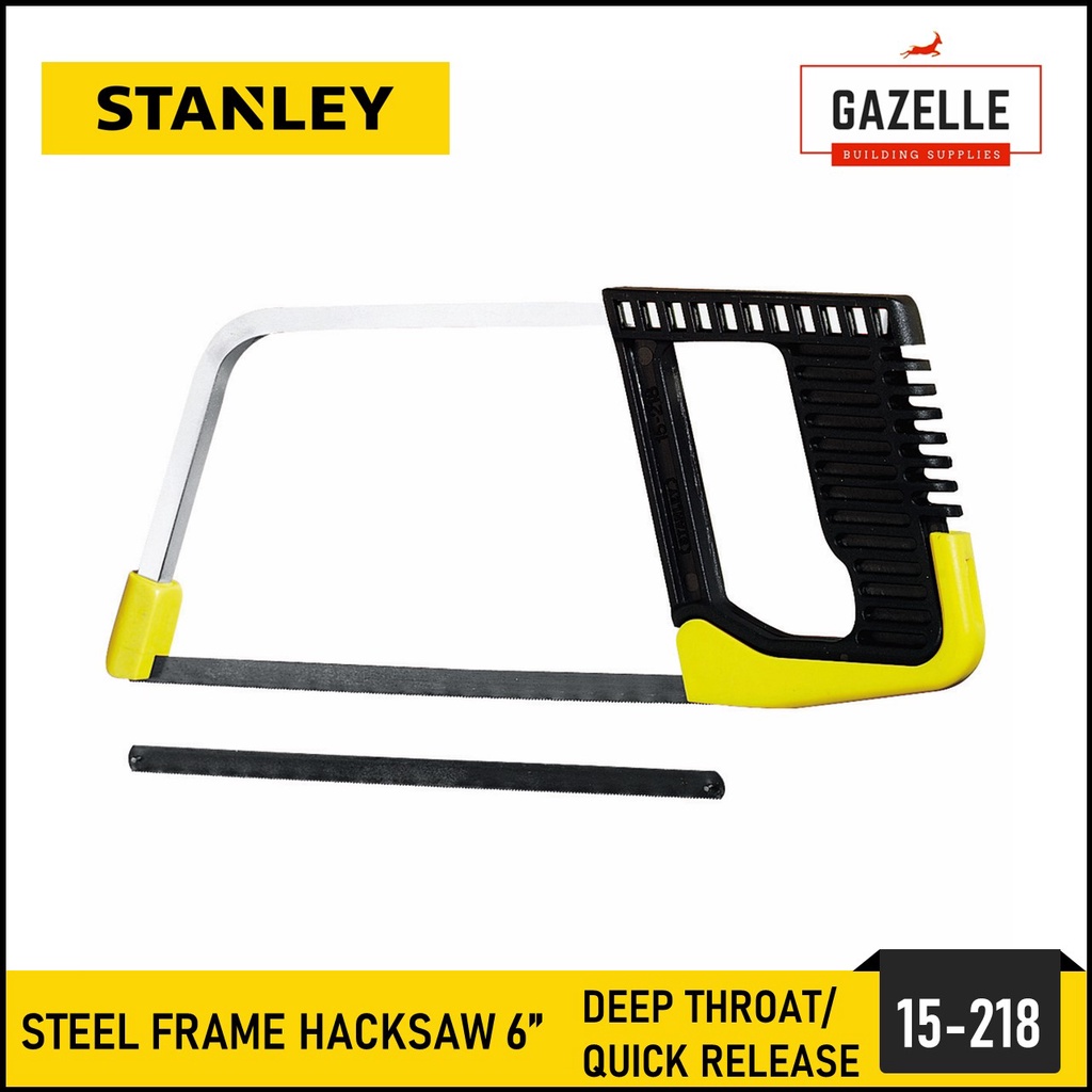 Stanley Hacksaw Junior Deep Throat Quick Release Square bar Steel Frame ...