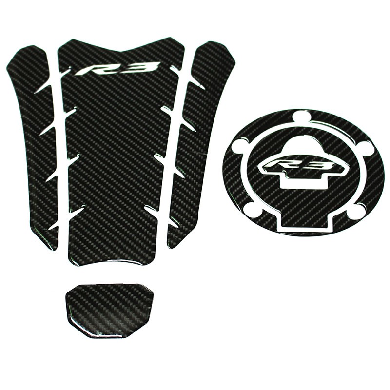 For YAMAHA YZF R3 KYRUNNING K-CTPP-26 Carbon 3D ADESIVI Sticker Decal ...