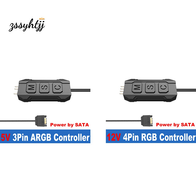 Rgb controller cable,pc12v argb cpu case cool fan led light strip lamp ...