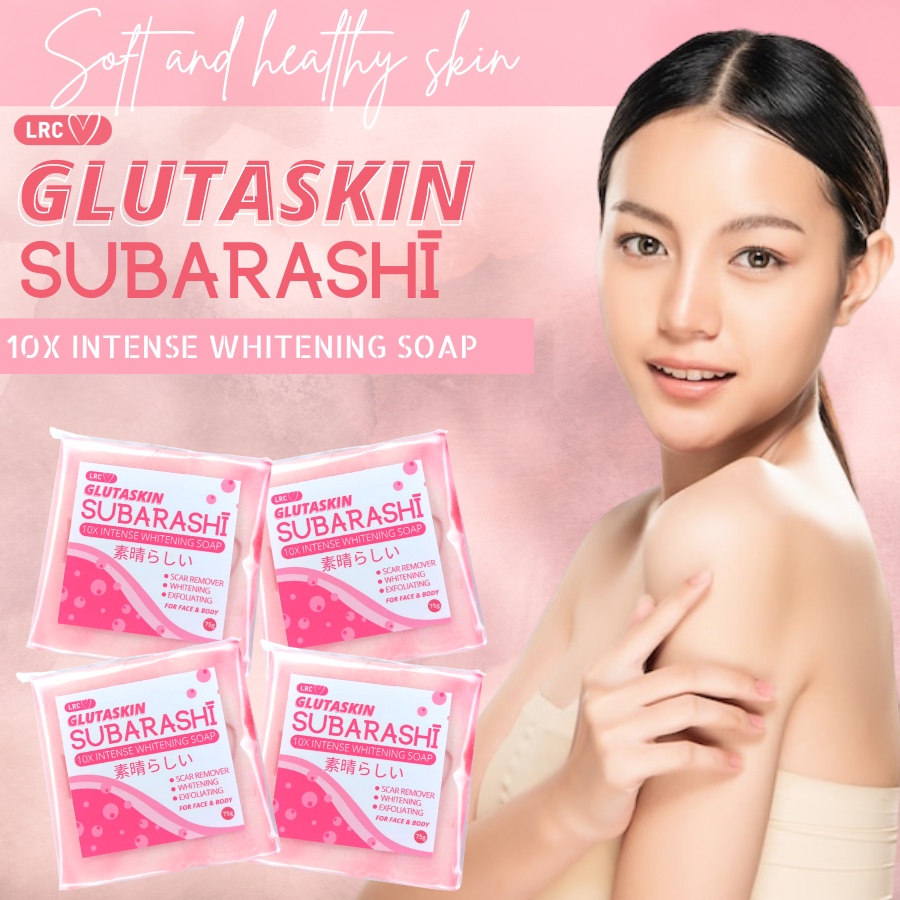 Glutaskin Subarashi Soap 75g 10x Whitening Soap Exfoliating Soap Scar