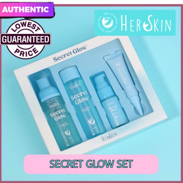 AUTHENTIC HERSKIN Secret Glow Set | Shopee Philippines