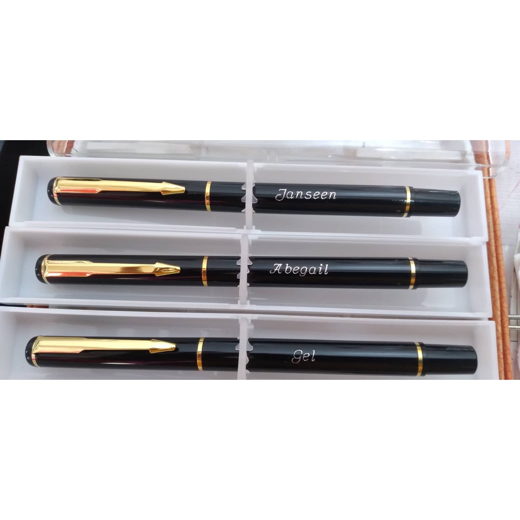 PERSONALIZED SIGNPEN WITH WHITE ACRYLIC BOX | Shopee Philippines