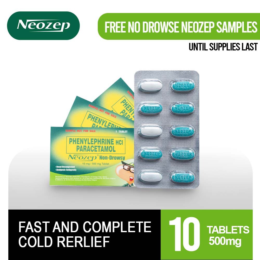 Neozep Forte 10s (For Cough, Colds & Flu) | Shopee Philippines