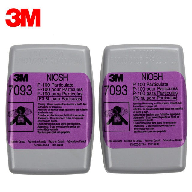 3M™ Particulate Filter 7093, P100 Box of 6 pairs, International Version | Shopee Philippines