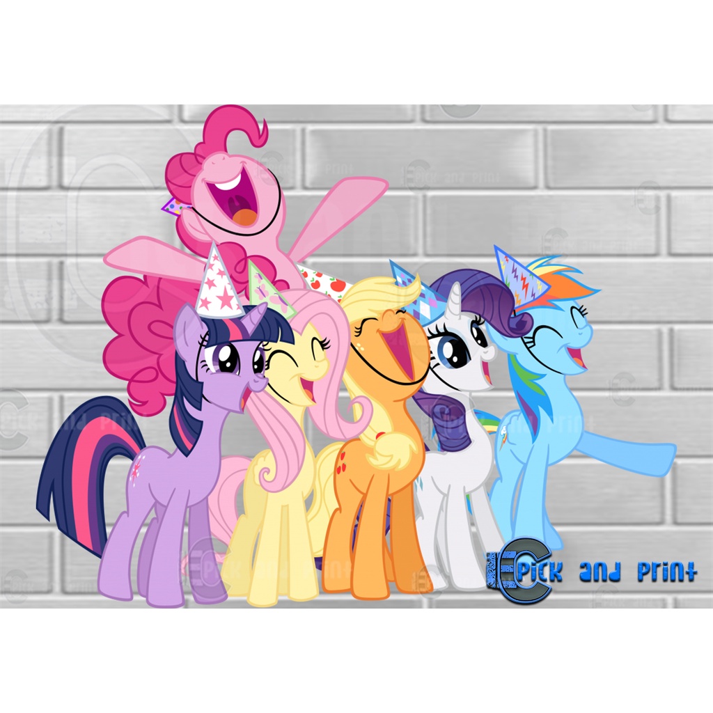 My Little Pony Character Cut Outs for DIY Backdrop/Party Decorations ...