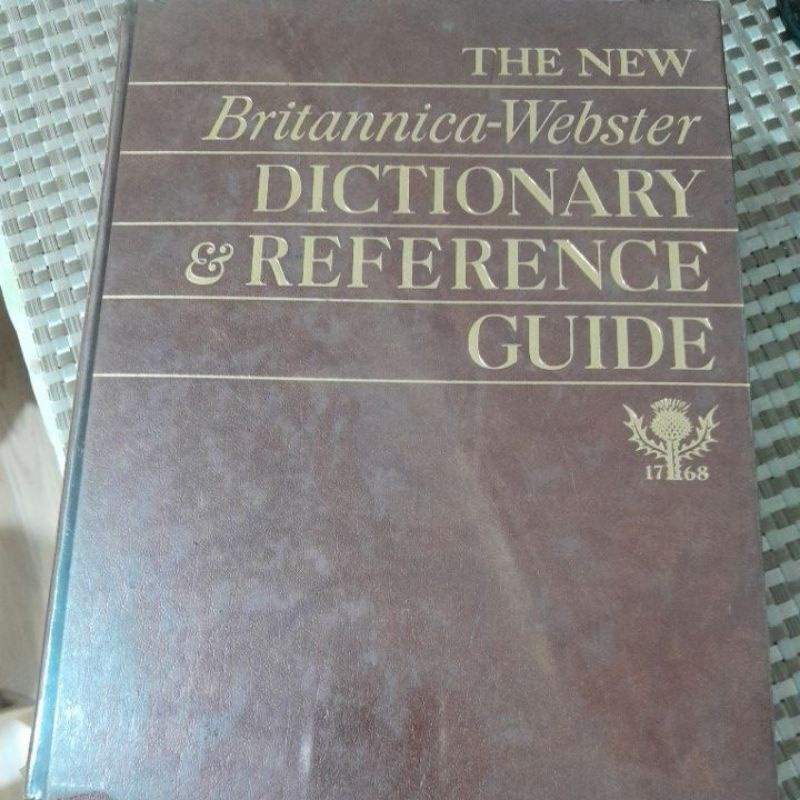 The New Britannica - Webster Dictionary & Reference Guide | Shopee ...