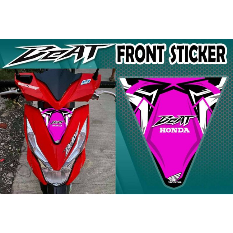 Front Sticker for Honda Beat Fi V2 / Sticker for Honda beat ...
