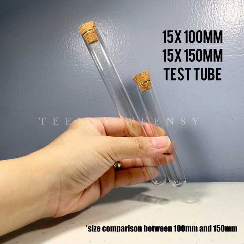 15x150mm 15x100mm glass test tube per piece (test tube cork 15mm ...