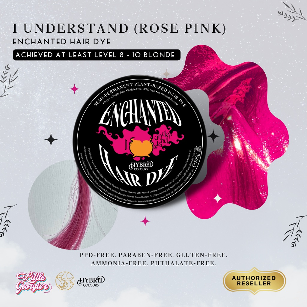 Hybrid Colours Enchanted Hair Dye - I UNDERSTAND (Rose Pink) 100g ...