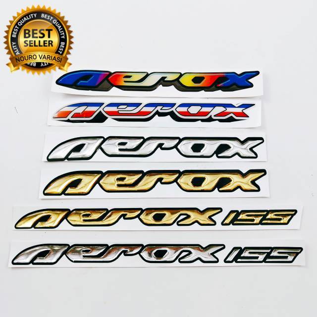 Yamaha Aerox 155 Logo Multicolor 5cm x 2cm / 24cm x 1.5cm Emblem for ...