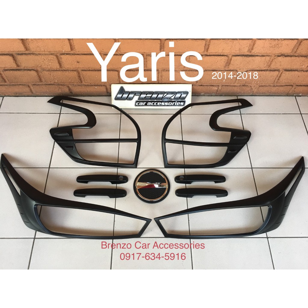 Toyota Yaris Black Garnish Set | Shopee Philippines