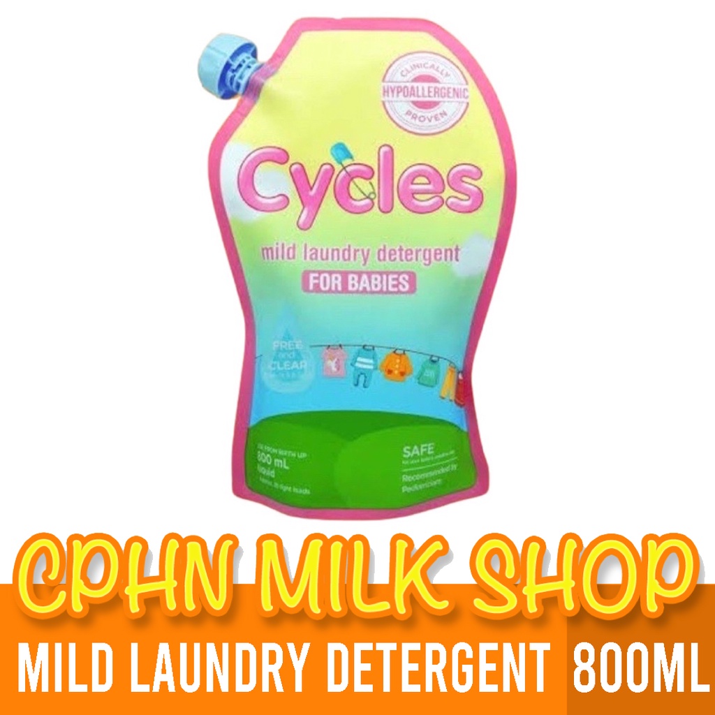 Cycles Baby Laundry Liquid Detergent 800mL | Shopee Philippines