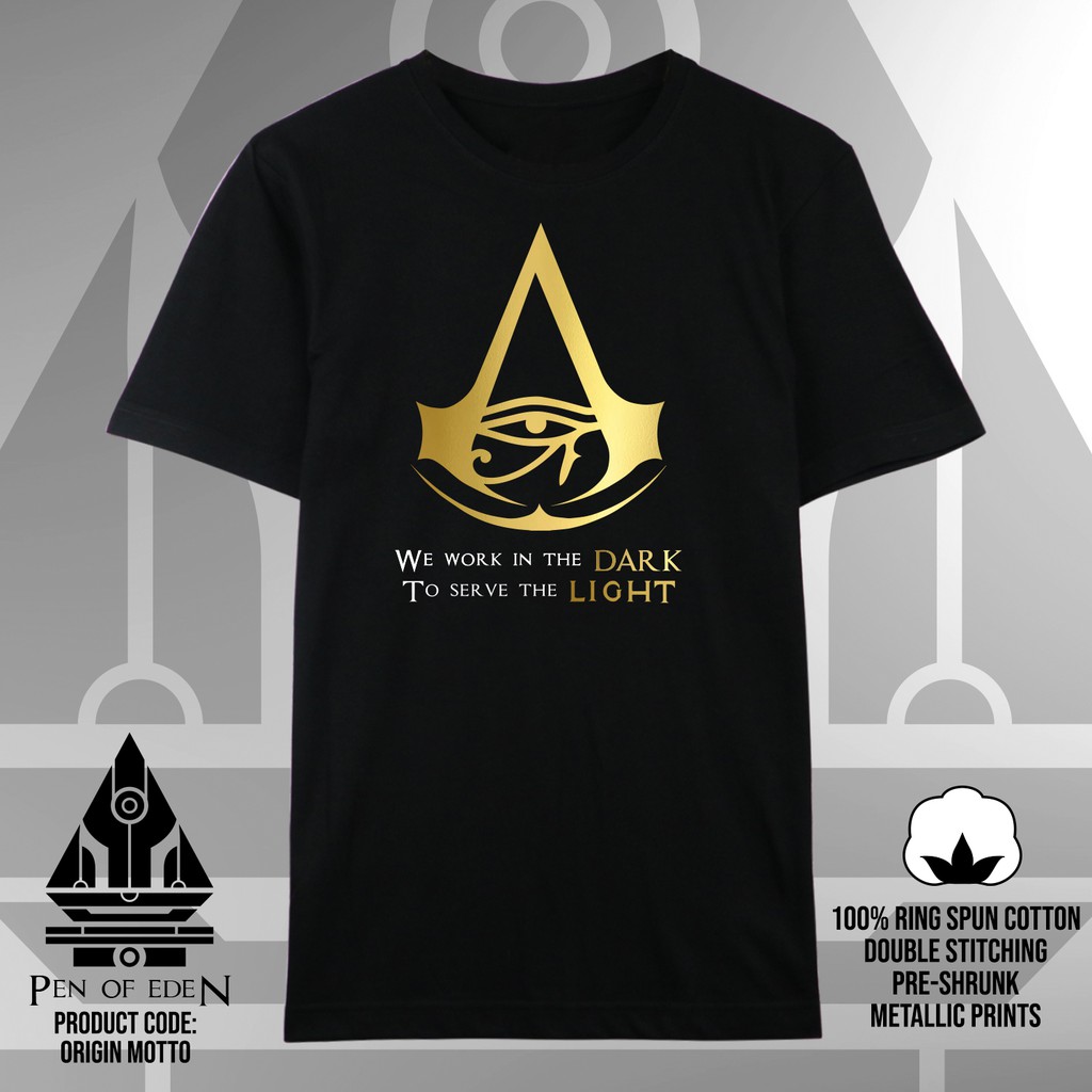 Assassin's Creed Shirt - Origin Motto (Assassin's Creed) | Shopee ...