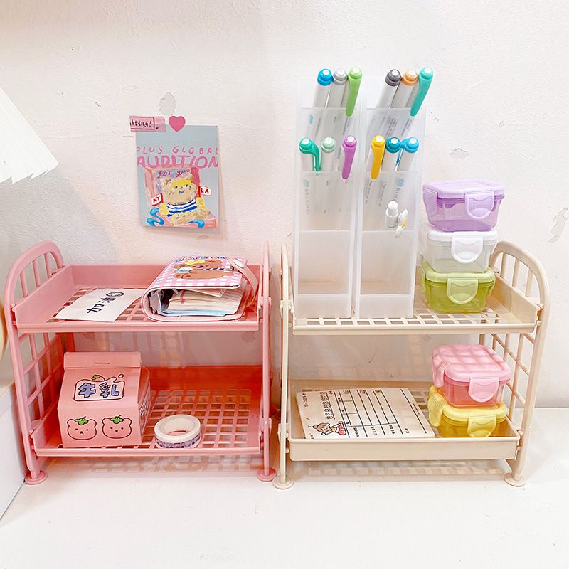 A1 Korean Ins Desk Folding Shelf Simple Creative Debris Storage ...