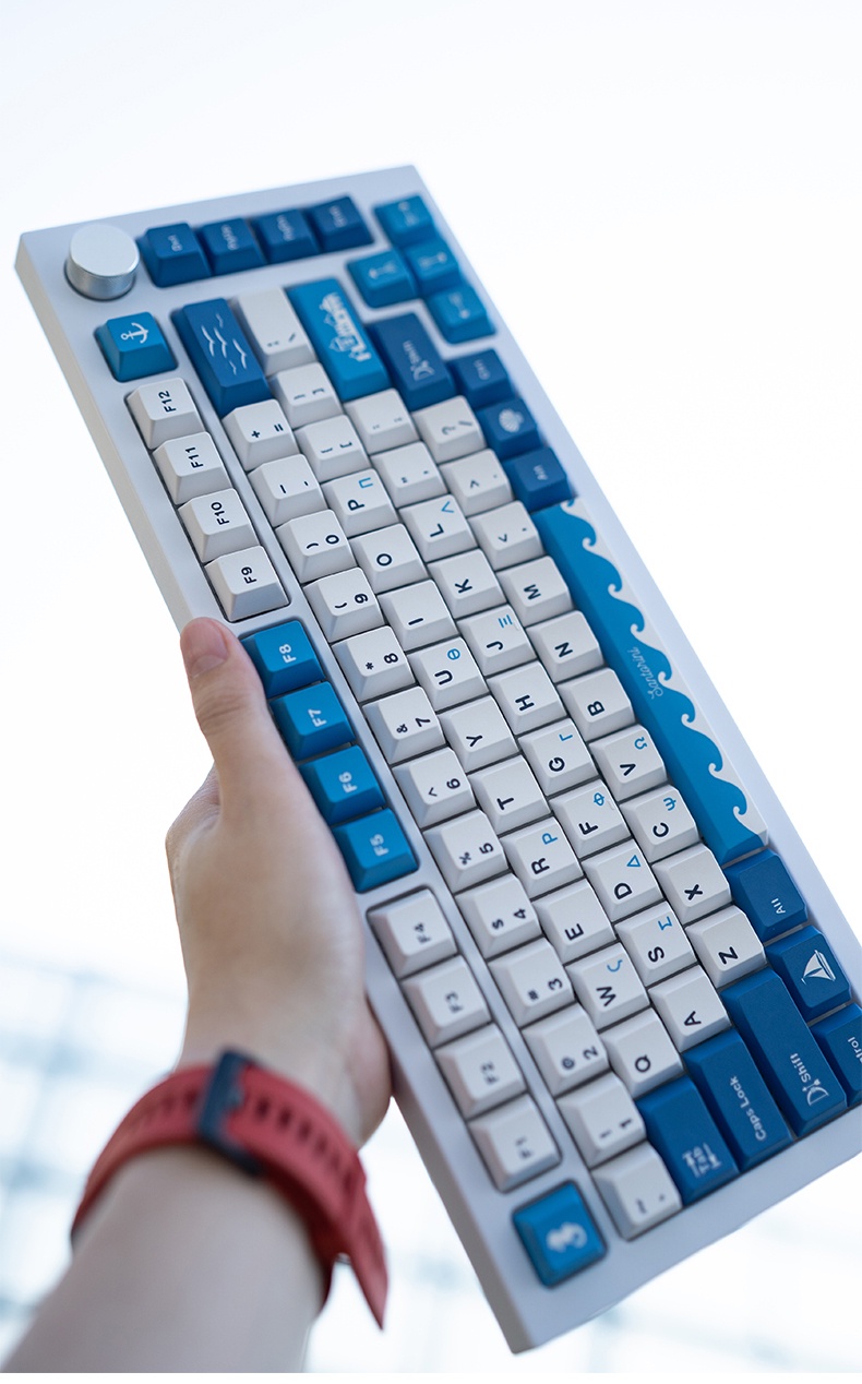 GMK SANTORINI Keycap, 134 Keys PBT Keycaps Cherry Profile DYE-SUB ...