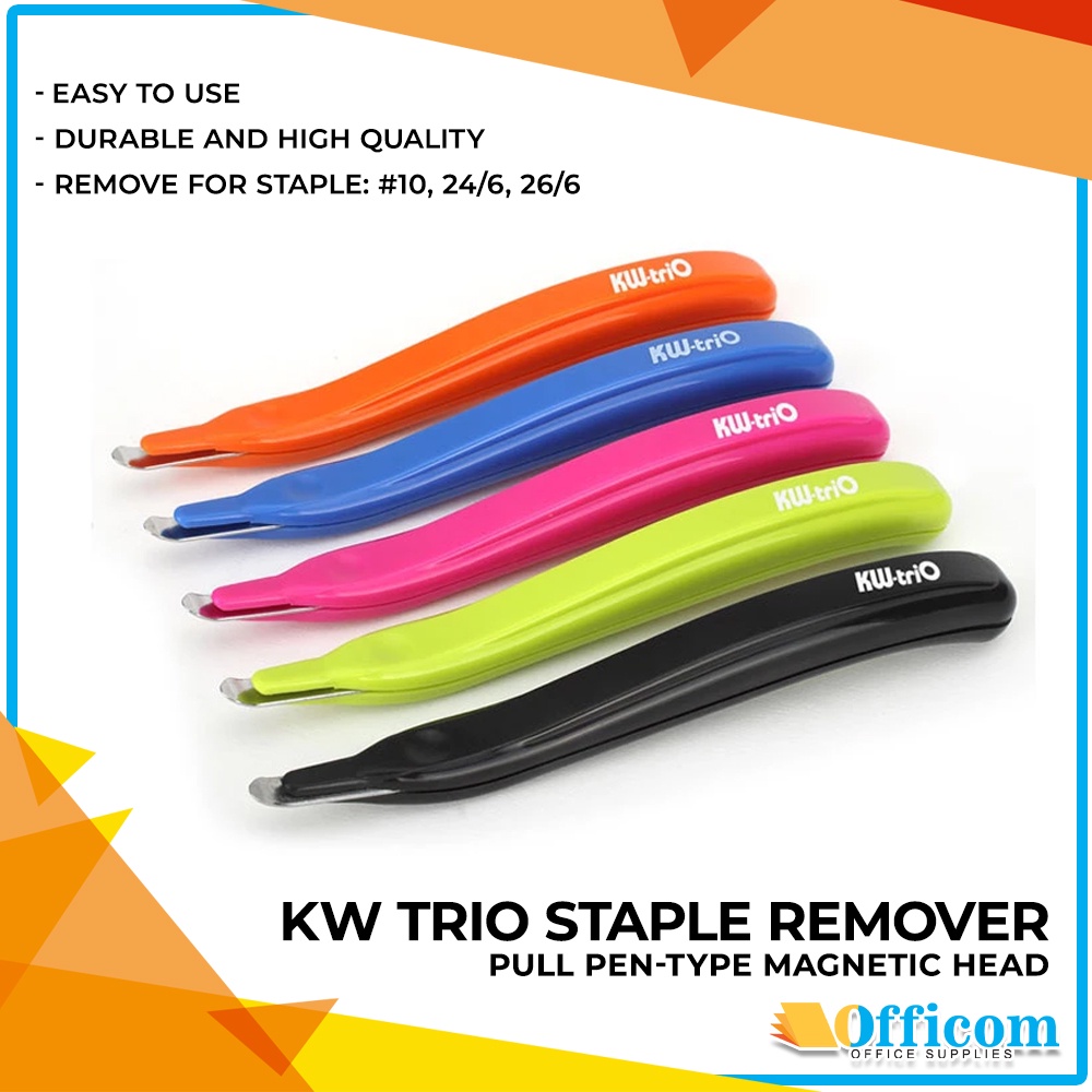 KW TRIO Staple Remover Featured Easy Pull Pen-Type Magnetic Head ...