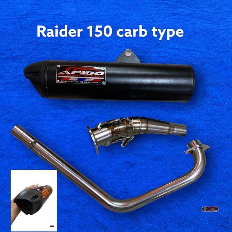 APIDO PIPE RAIDER 150 carb type black | Shopee Philippines