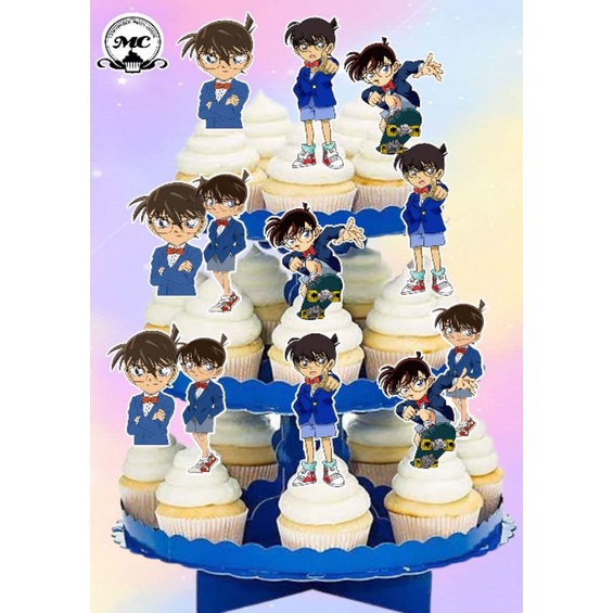Detective Conan Cupcake Topper 12pcs per pack | Shopee Philippines