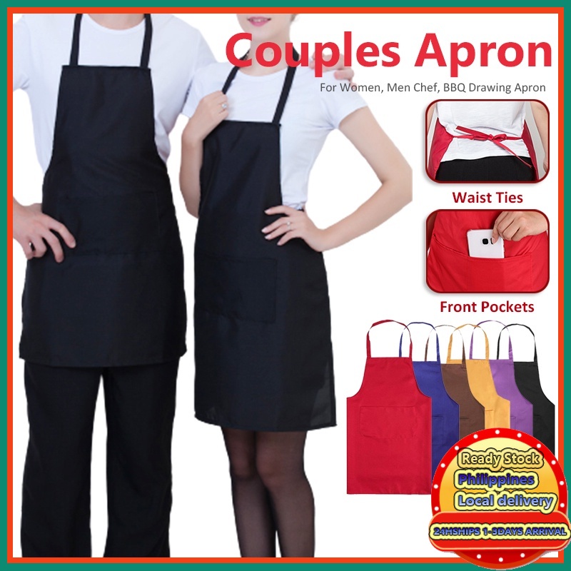 Canvas Apron Kitchen Apron Cooking Aprons BBQ Apron Unisex Women Men ...