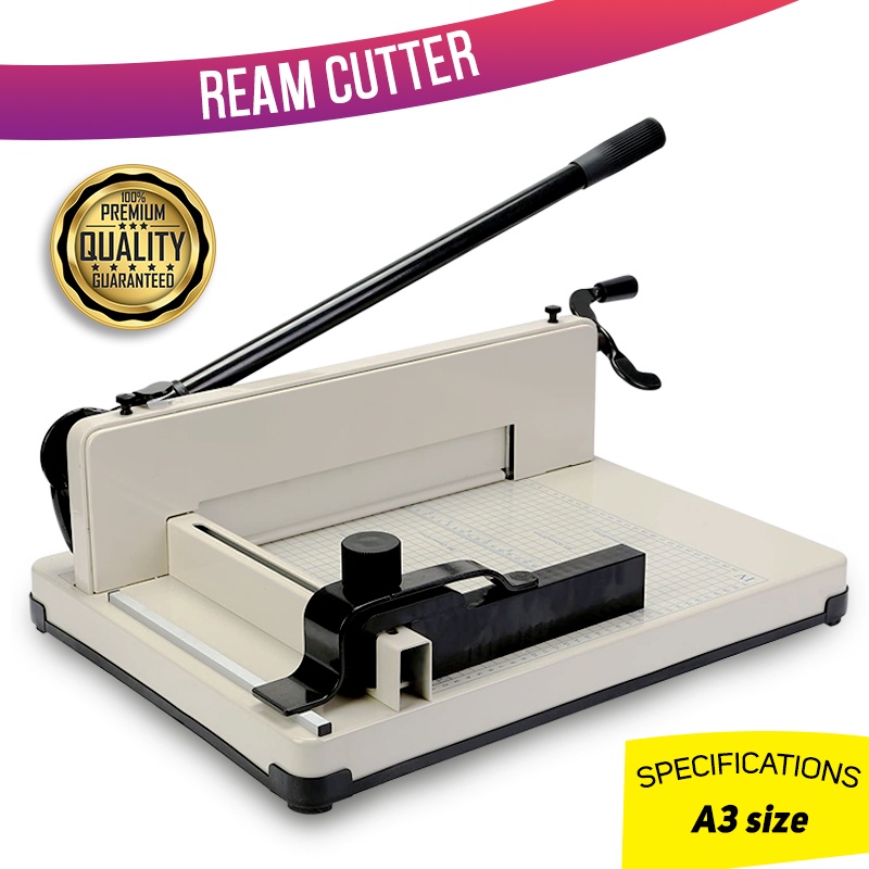 QUAFF Ream Cutter Metal Body A3 Size Heavy Duty (cut up to 500 sheets ...